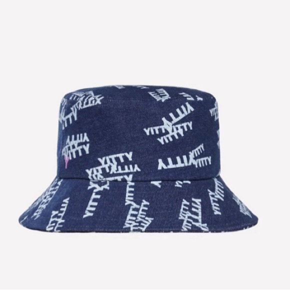 YITTY | Accessories | Nwt Yitty Rode Ho Denim Is Served Bucket Hat ...